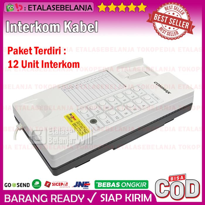 Jual INTERKOM KABEL MODEL GAGANG - INTERCOM 12 CHANNEL - COMMAX TP-12RC ...