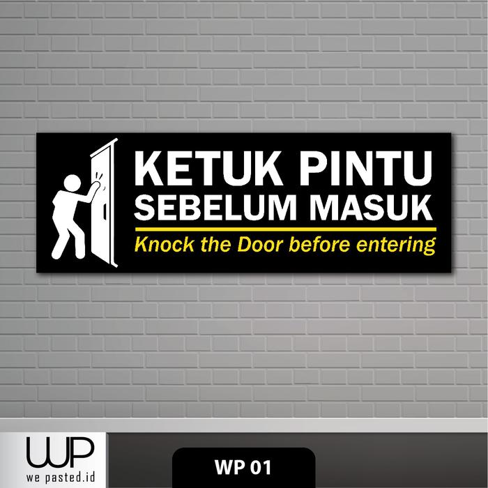 Jual Hiasan Dinding - Pintu Kamar Sign 2 PosterMDF 10x30cm WallDecor WP - WP01 - Jakarta Barat ...