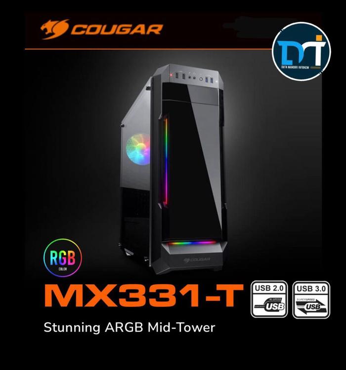 Jual Cougar MX331-T - Stunning ARGB Tempered Glass Mid-Tower Gaming ...