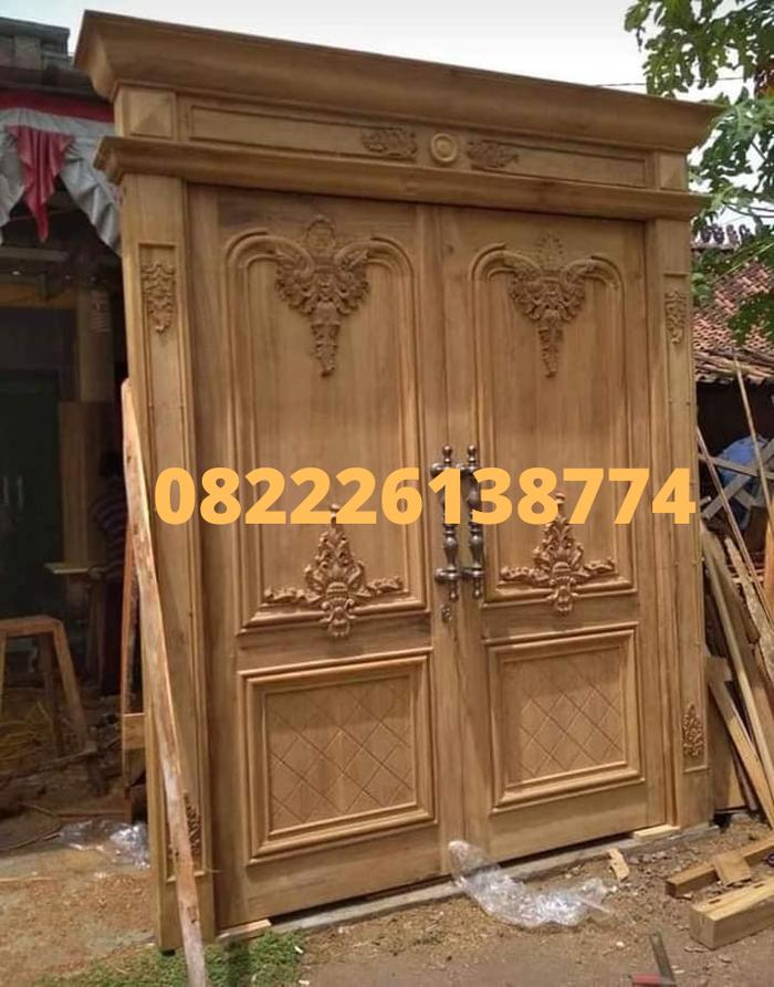 Jual pintu kayu jati model classic / kusen pintu / pintu jati tpk - Kab ...