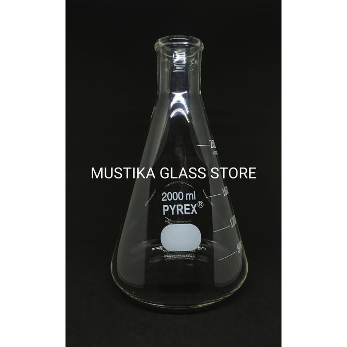 Jual Erlenmeyer flask 2000ml - Erlenmeyer 2000ml PYREX - Kota Bekasi ...