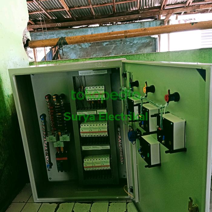 Jual Panel pembagi arus listrik 3 phase 100 a / box panel indor 60x80 ...