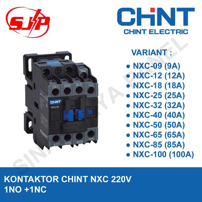 Jual CONTACTOR KONTAKTOR CHINT NXC-09/12/18/25/32/40/50/65/85/100 ORIGINAL - NXC-32 - Jakarta ...