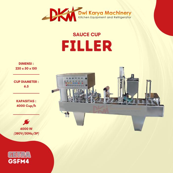 Jual Sauce Cup Filling Machine Getra GSFM4 / Pengisi & Penyegel Cup ...