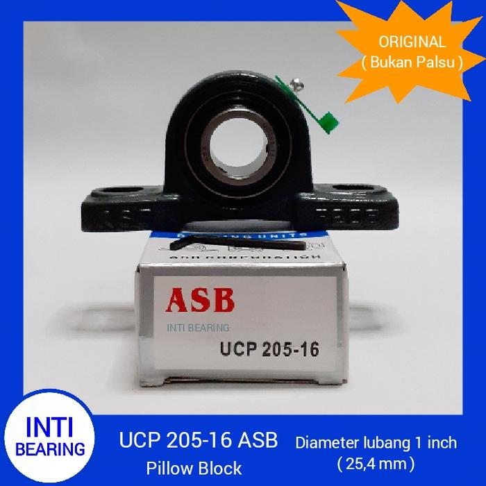 Jual PILLOW BLOCK UCP 205-16 ASB ASLI UNTUK AS 1 INCH 25,4 MM BEARING DUDUK - Kota Cimahi - INTI ...