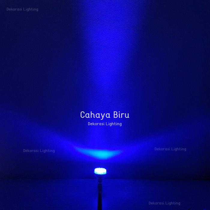 Jual lampu halogen led 3watt 48 mata biru merah hijau warm fiting e27 ...