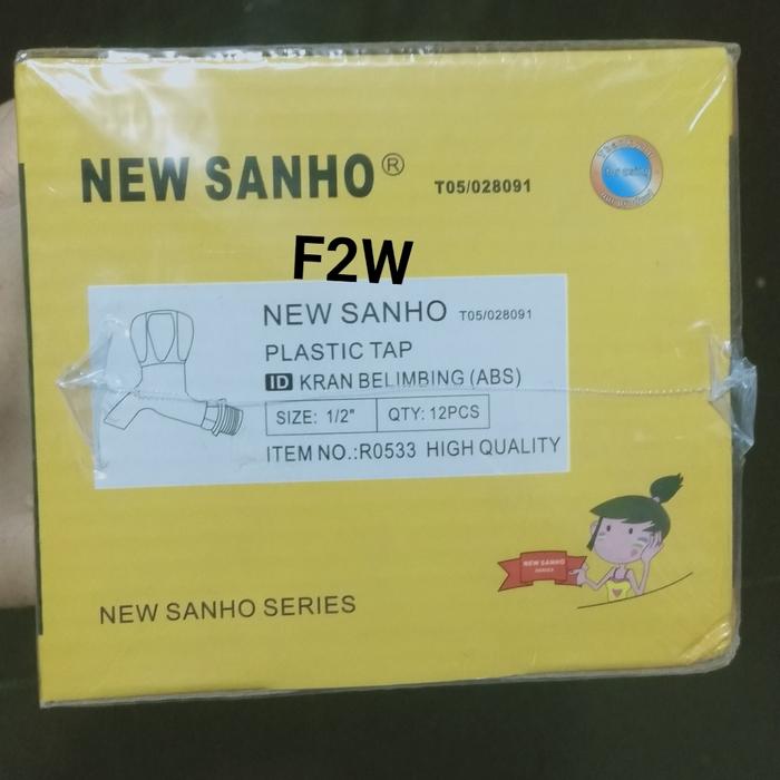 Jual KRAN PVC BELIMBING NEW SANHO / KRAN PUTAR / KRAN PLASTIK / PLASTIC ...