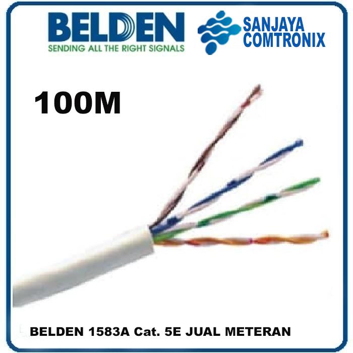 Jual Belden 1583A ORIGINAL Cable UTP Kabel LAN Cat-5e per 100 meter ...