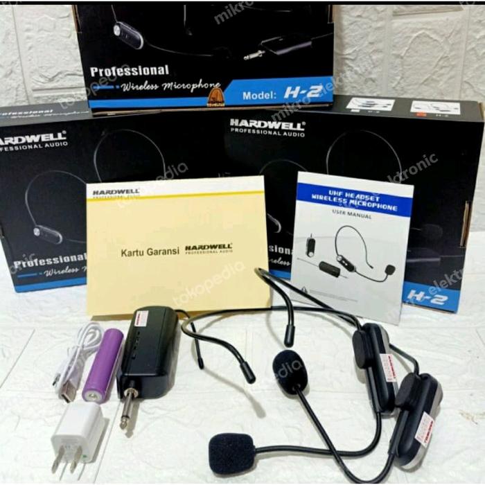 Jual Mic Wireless Hardwell H2 Headset Bando Original TERBAIK - Kota ...