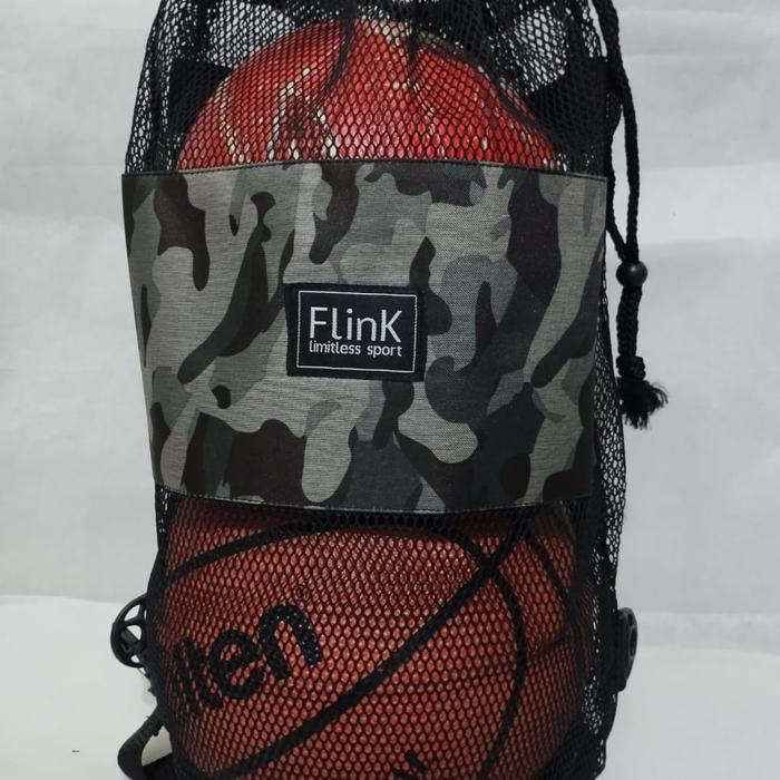 Jual Tas Bola Isi 2 Basket Size 7 Futsal, Volley Sporty Flink Army Biru ...