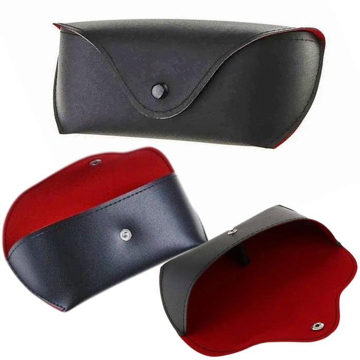 Jual Tempat Box Kacamata Soft Leather Imitasi Eye Glass Case Klip ...