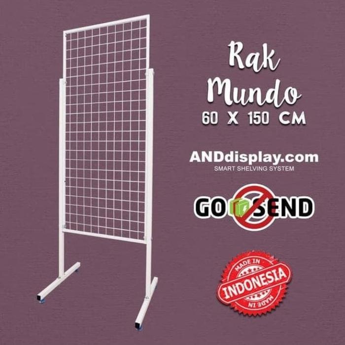 Jual Rak Mundo 60 x 150/ Rak Display Aksesoris/ Rak Ram Plus Kaki - Kab ...