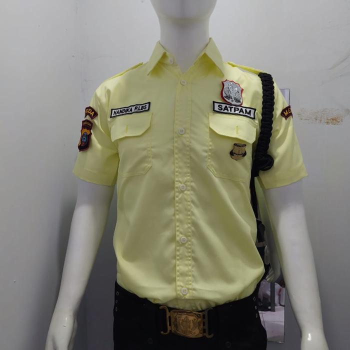 Jual Seragam Satpam Terbaru 2022 Cream Baju Security PDH warna Crem Pendek - XL - Kota Medan ...