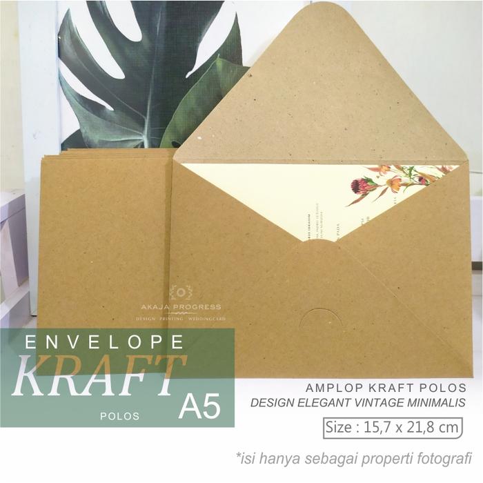 Jual AMPLOP KRAFT POLOS A5 /ENVELOPE minimalis design - Kota Yogyakarta ...