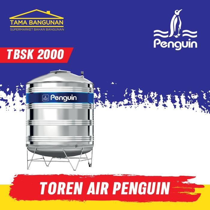 Jual Toren / Tandon / Tangki Air Penguin Stainless 2000 Liter - TBSK ...