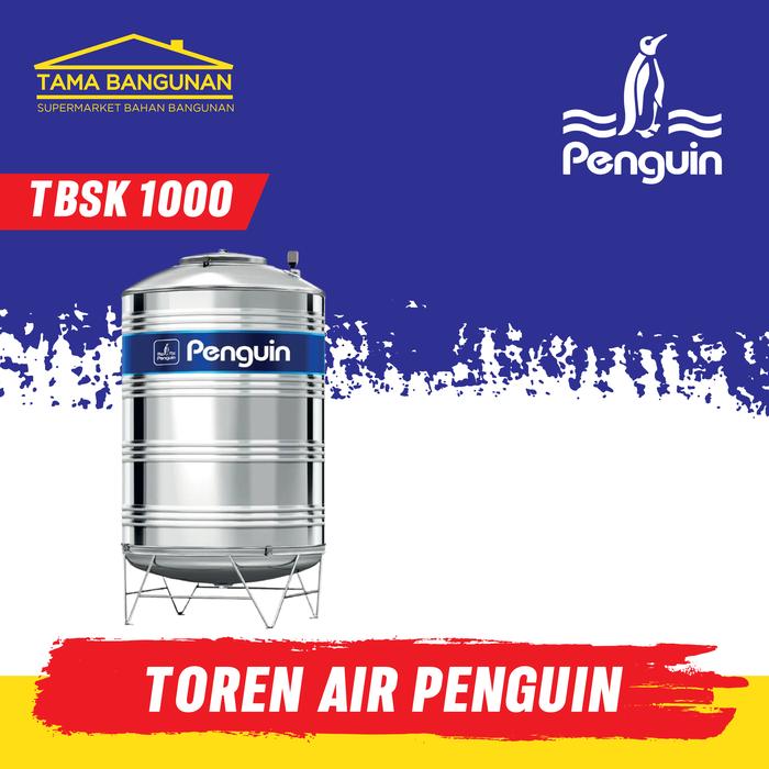 Jual Toren / Tandon / Tangki Air Penguin Stainless 1000 Liter - TBSK ...