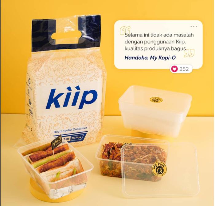 Jual Kiip Thinwall/Thin wall/Food Container/Box Plastik Makan 500 ML 1 ...