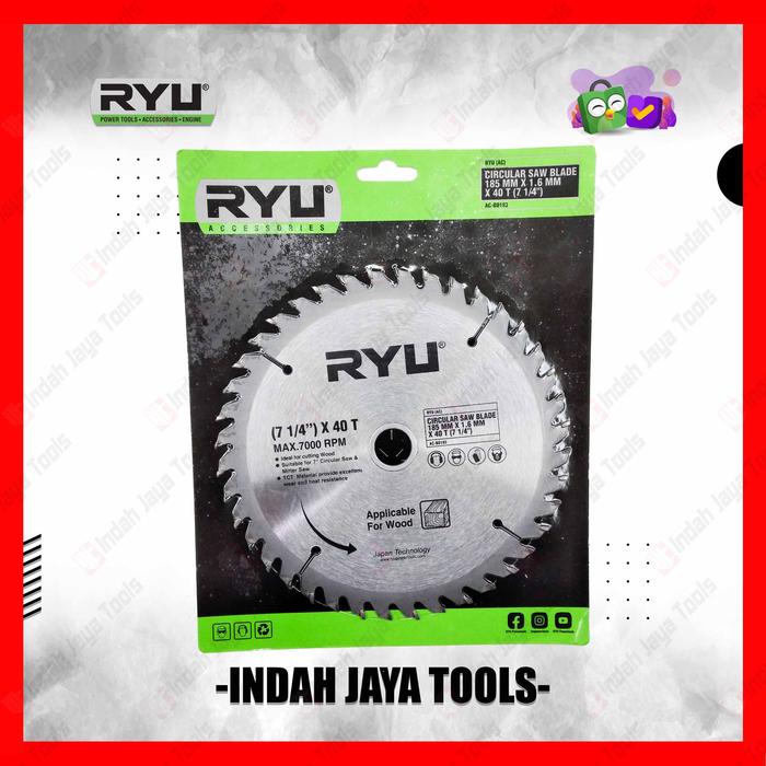 Jual RYU 7 X 40T Circular Saw Blade - Mata Pisau Potong Gergaji Kayu ...
