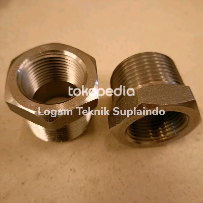 Jual Bushing Besi Class 3000 Drat 1 x 3/4 Inch / Vlok Ring Besi ...