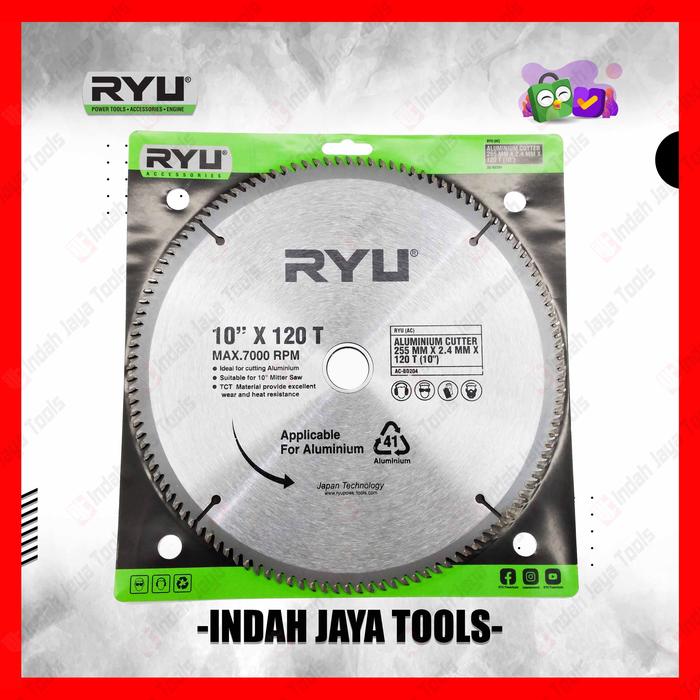 Jual RYU 10 X 120T ALUMUNIUM Saw Blade Mata Pisau Potong Gergaji Kayu ...