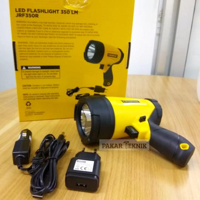 Jual Krisbow LED Flashlight 350LM Rechargeable JRF350 / Lampu Senter ...