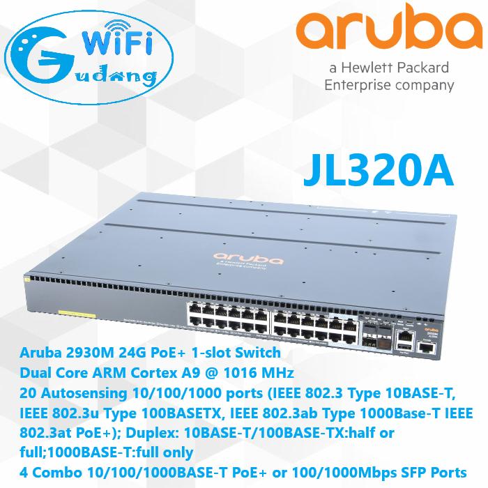 Jual HPE JL320A ARUBA 2930M 24G PoE+ 1-slot Switch - Jakarta Pusat ...