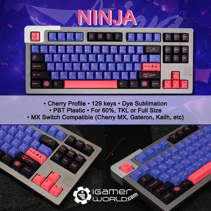 Jual Titan Nation Ninja Keycaps PBT Dyesub for Mechanical Keyboard ...