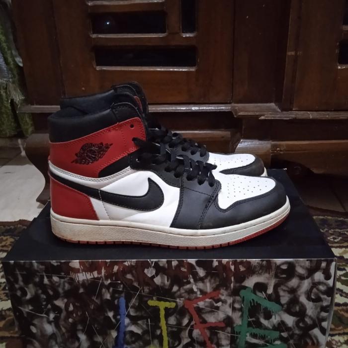 Jual Sepatu 2nd Nike Air Force 1 Original Jordan Black Red - Jakarta ...