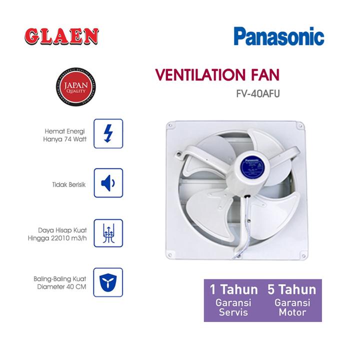 Jual Exhaust Fan Panasonic 16 inch FV-40AFU | Industrial Exhaust Fan ...