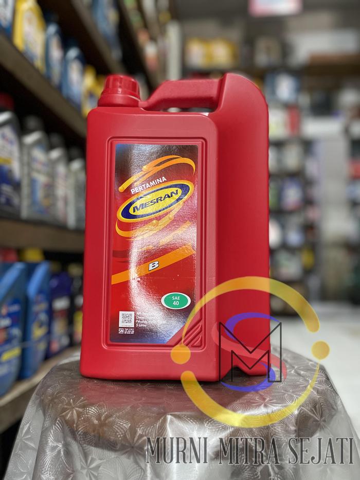 Jual Pertamina Mesran B40 B SAE 40 Oli Diesel Engine Oil Galon 5 L ...