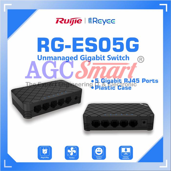 Jual RUIJIE REYEE RG ES05G - SWITCH/HUB 5 PORT GIGABIT - Kota Surabaya ...