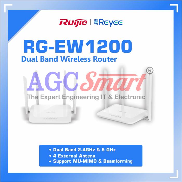Jual Ruijie Reyee RG EW1200 Dual Band Gigabit Wireless Router Mesh ...