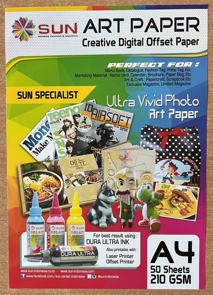 Jual Kertas Art Paper Sun Art Paper A4 (100 120 150 210 230 260 gsm ...