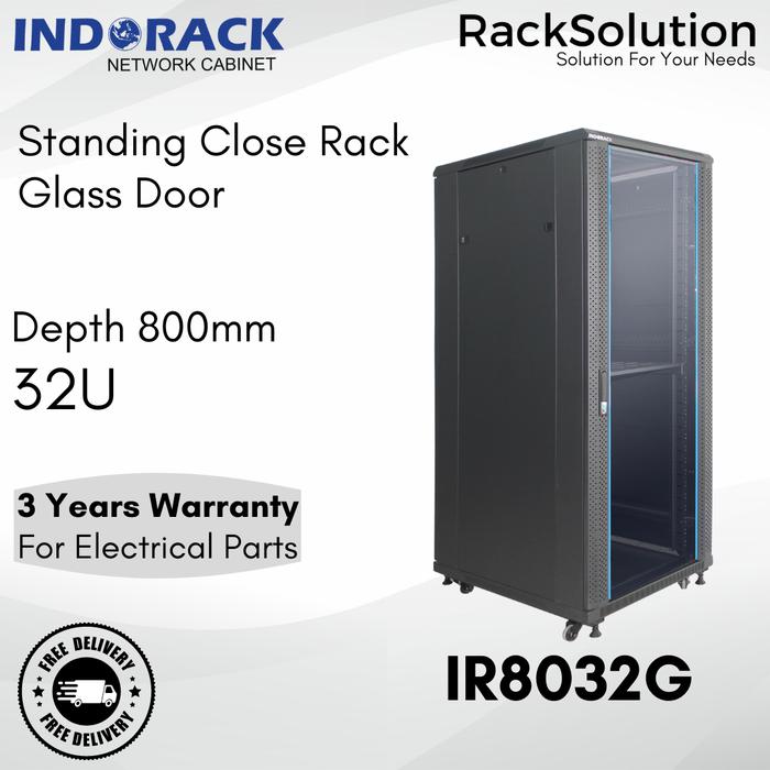 Jual IR8032G INDORACK RACK SERVER 800MM 32U GLASS DOOR - Kota Surabaya ...