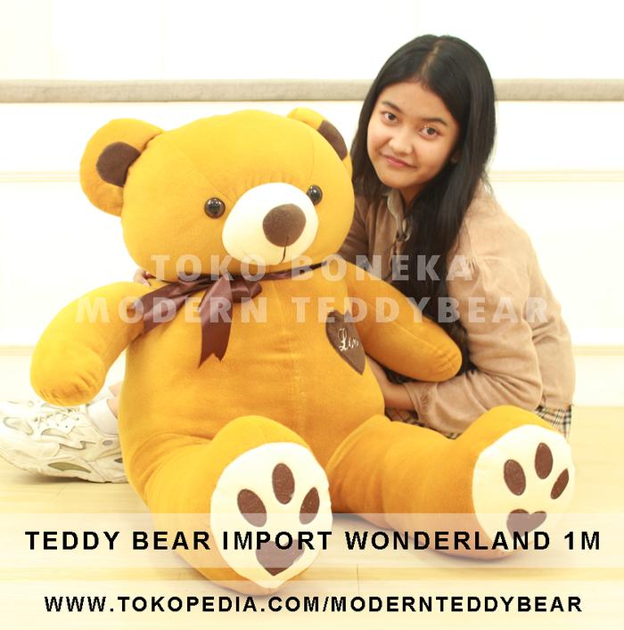 Promo BONEKA BERUANG TEDDY BEAR IMPORT WONDERLAND LOVE JUMBO SUPER ...
