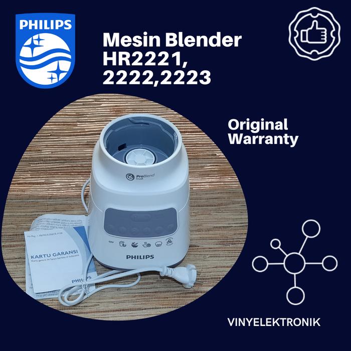 Jual Philips Mesin Blender Hr2221 / Hr2222 / Hr2223 Original Garansi ...