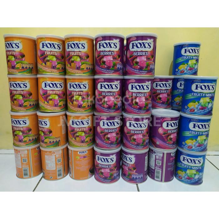 Jual Permen Fox / Fruits / Fruity Mints / Berries Kaleng 180 g - Kota ...