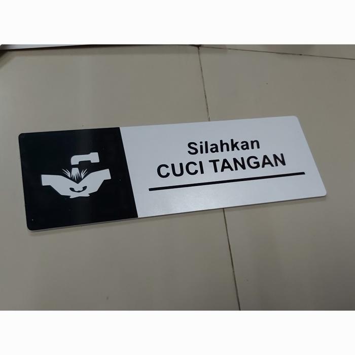 Jual Rambu acrylic cuci tangan 30*10 cm - Kota Palembang - Sriwijaya ...