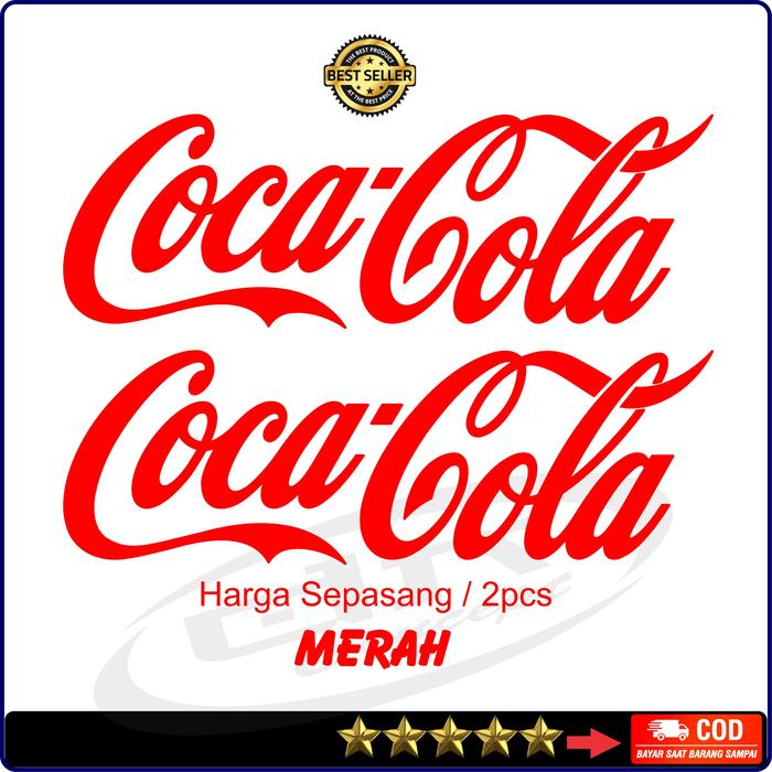 Jual 2pc Sticker Stiker COCA COLA Viral Logo Hologram motor Mobil ...