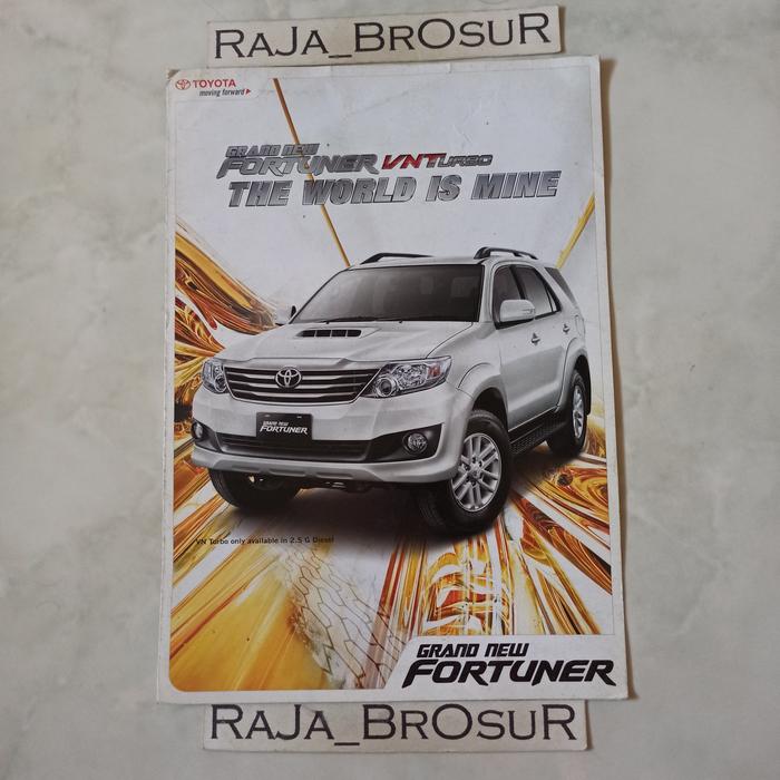 Jual Poster brosur katalog leaflet Toyota Fortuner 2011 - Kab. Langkat ...