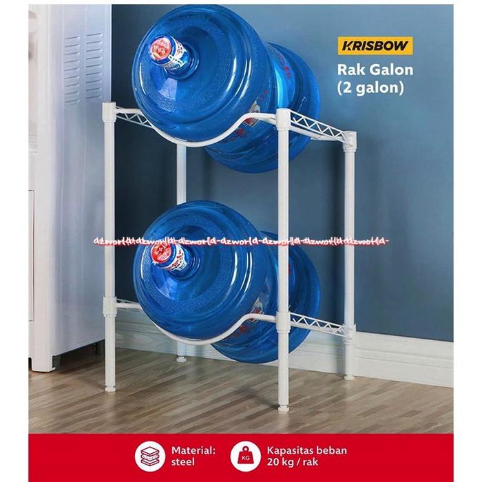 Jual Krisbow Rak Galon 2 Galon Tempat Tatakan Rack Galon Air Mineral ...