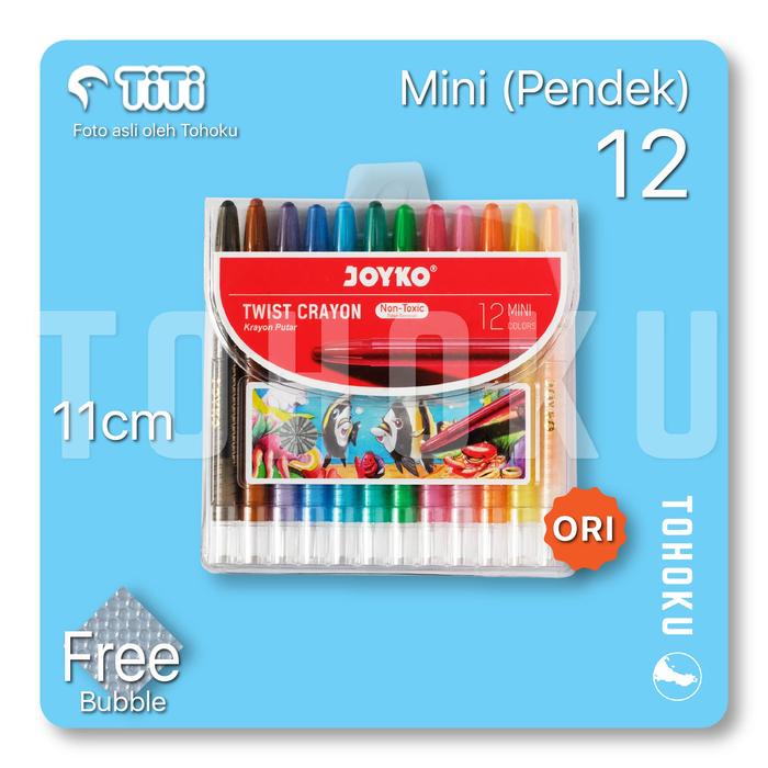 Jual Crayon Putar Titi / Twist Crayon Anti Patah Joyko - 12 Pendek ...