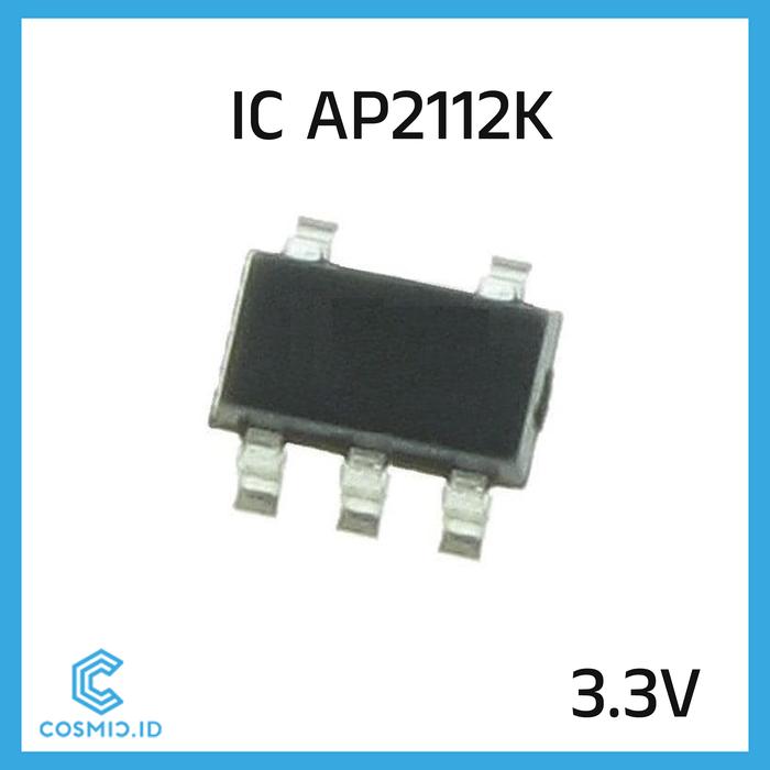 Jual IC AP2112K-3.3 Regulator LDO 3.3V 0.6A SMD SOT23 - Kab. Bandung ...
