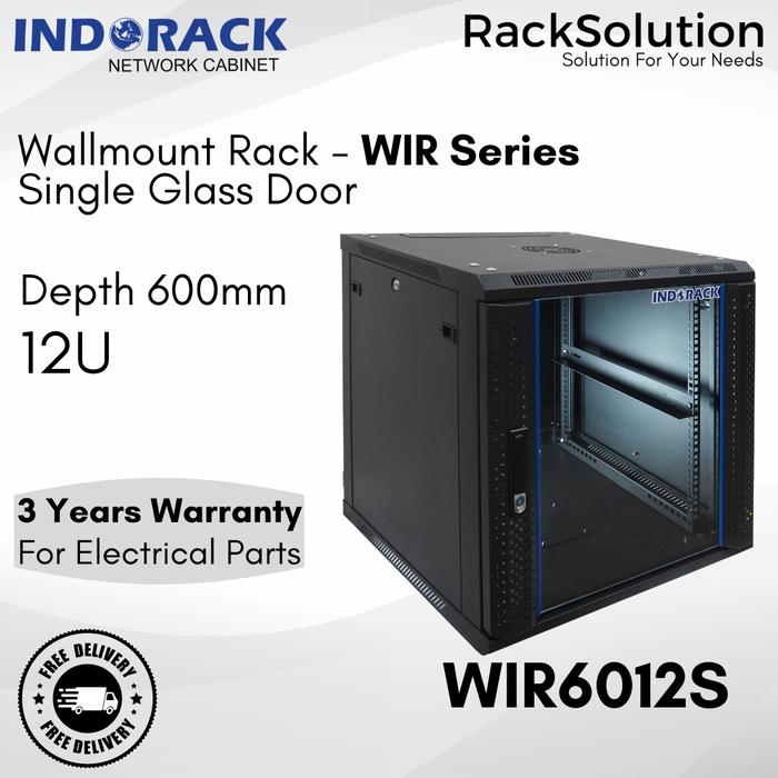 Jual Wir6012s Indorack Wallmount Rack Server 600mm 12u Single Glass ...