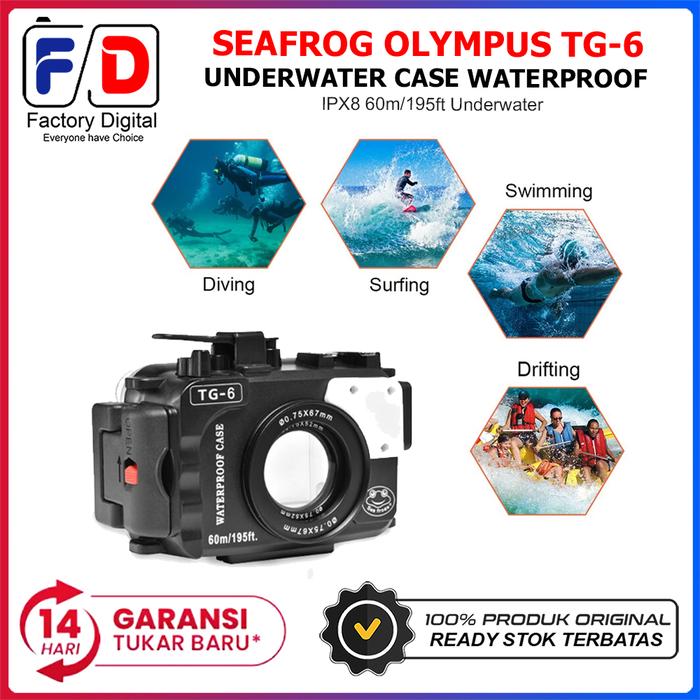 Promo Seafrog Housing Camera Olympus TG-6 TG6 Diving Underwater ...