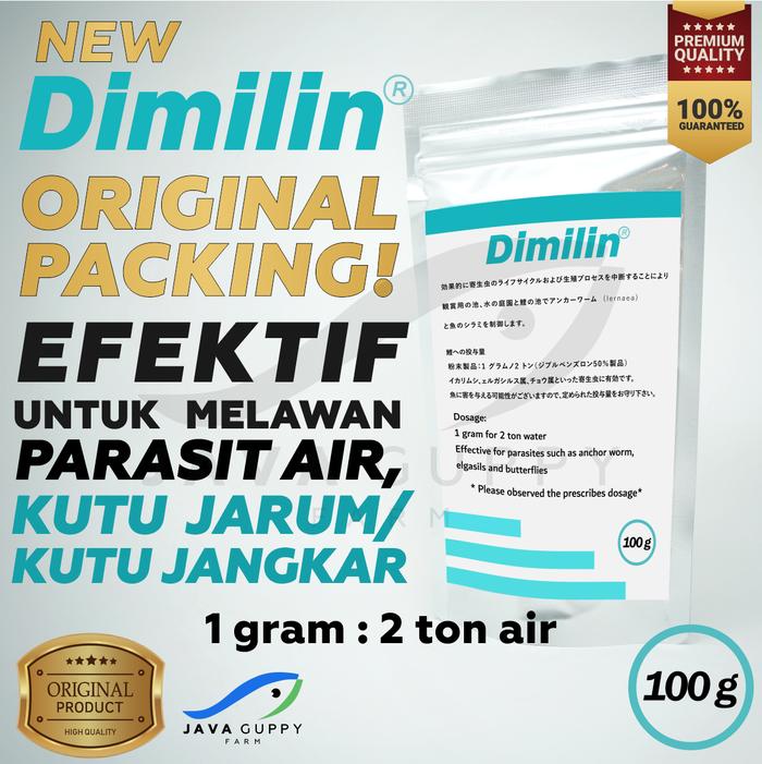Jual DIMILIN 100 gram - 100% JAPANESE ORIGINAL - OBAT KUTU IKAN KOI ...