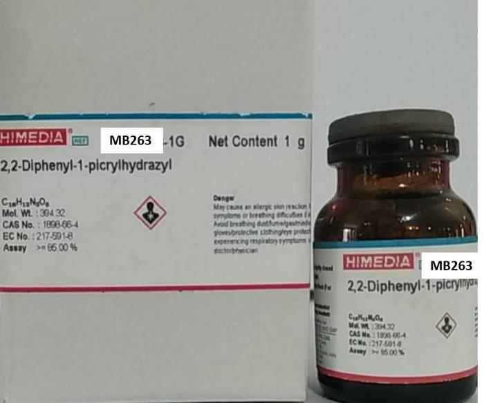 Jual DPPH (2,2-Diphenyl-1-picryl hydrazyl) 1 Gram, Uji antioksidan ...