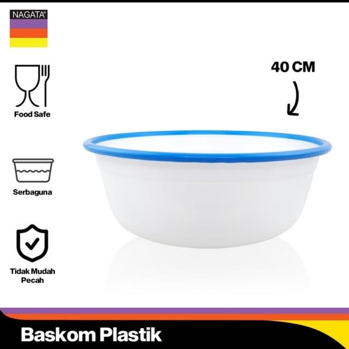 Jual Baskom Plastik Deluxe 40 CM Nagata NGT-818 / Ember Plastik ...
