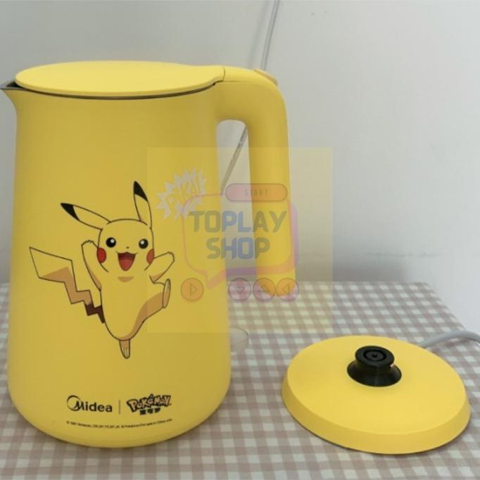 Jual Official Midea Pikachu Pokemon Electric Kettle Teko Pemanas Air 1 ...