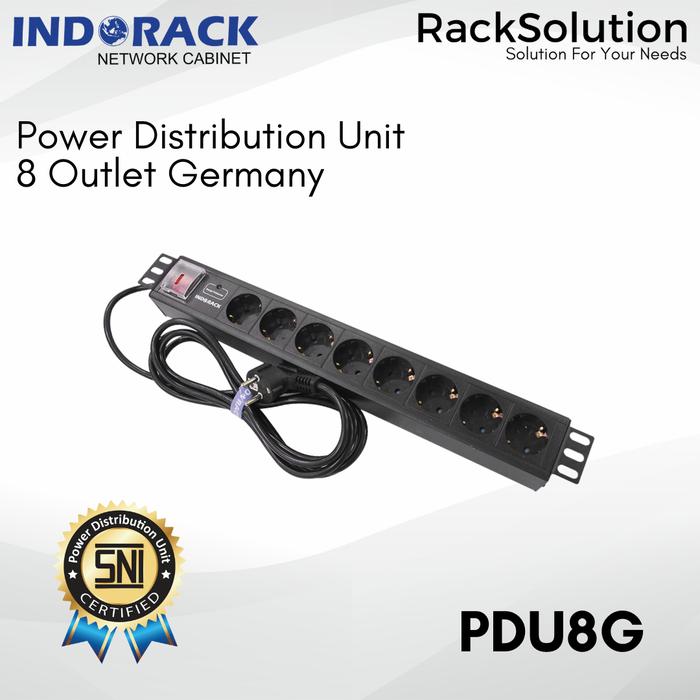 Jual PDU8G Indorack Power Distribution Unit PDU 8 Outlet Germany ...